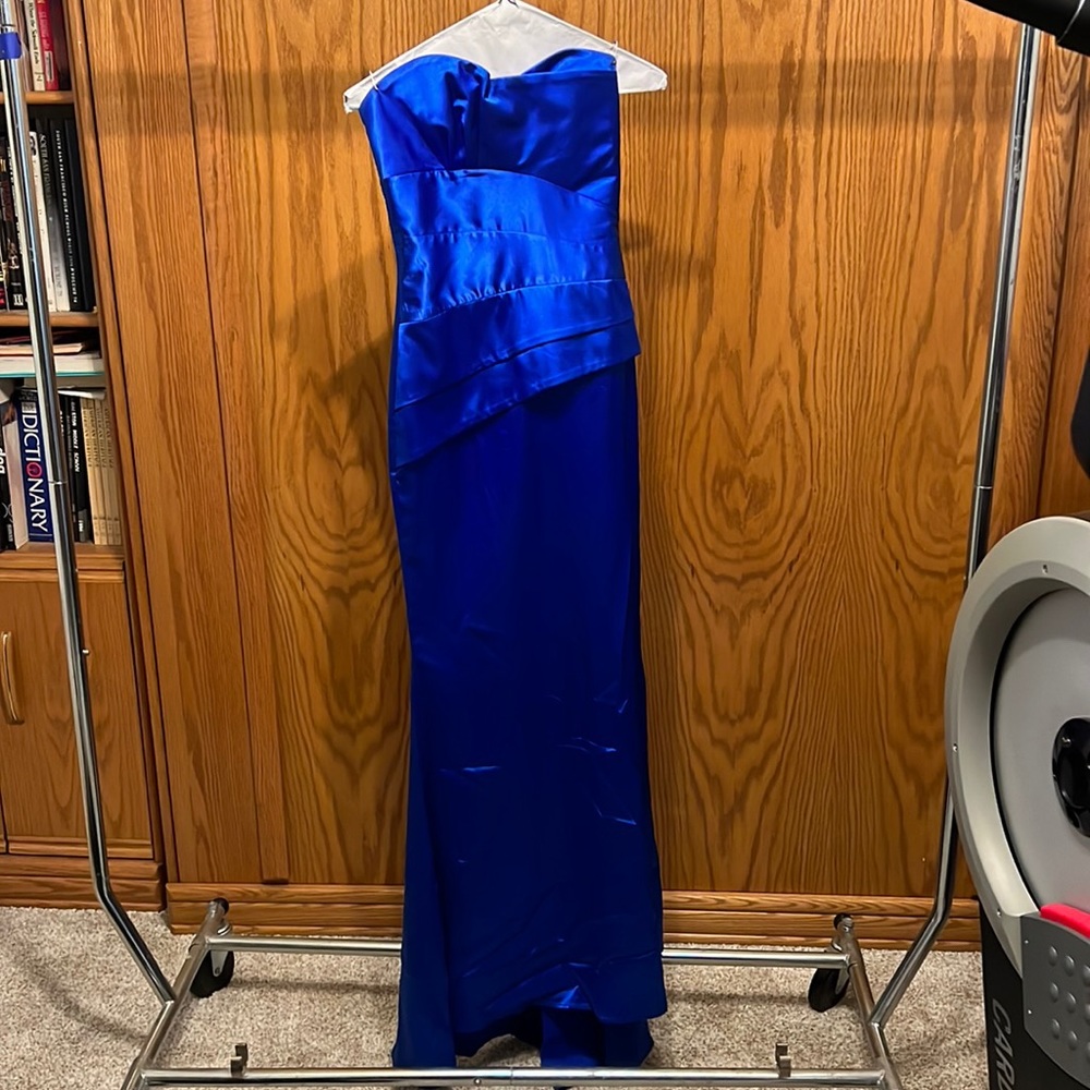 Strapless Mermaid Fit Dress - Gem